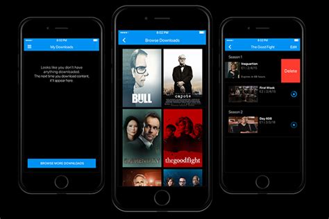 CBS All Access Downloadable Content Feature On Behance