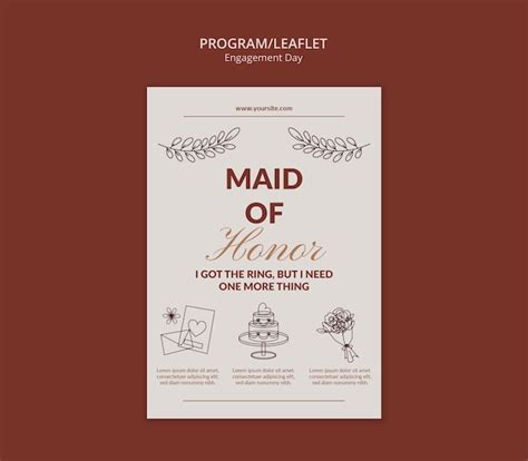 Premium Psd Engagement Template Design