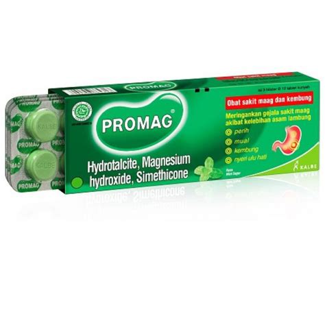 Jual Promah Tablet Kunyah Obat Sakit Magh 1 Box Isi 3 Strip