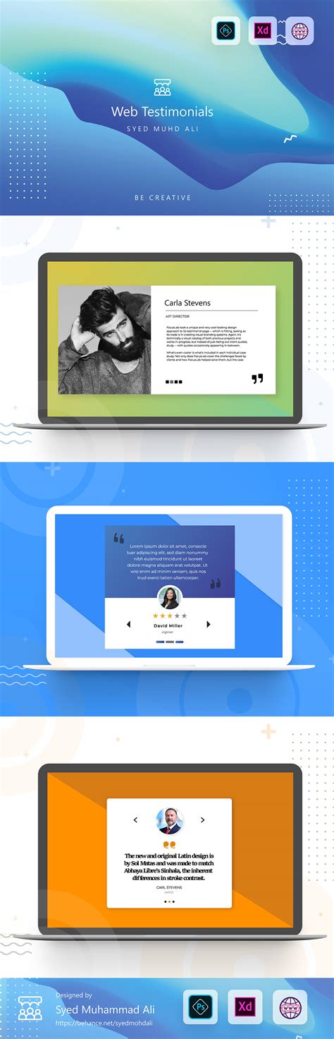 Web Testimonials UI Concept On Behance