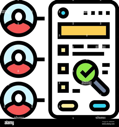 User Testing Ux Ui Design Color Icon Vector Illustration Stock Vector Image Art Alamy