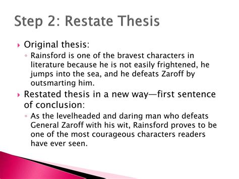 How To Restate A Thesis Generator Restate Thesis In Conclusion Generator Thesis Title