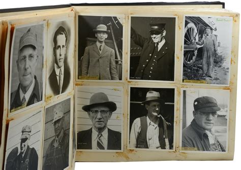 Photo Album Of 357 Vernacular Portraits Of American Railroad Workers