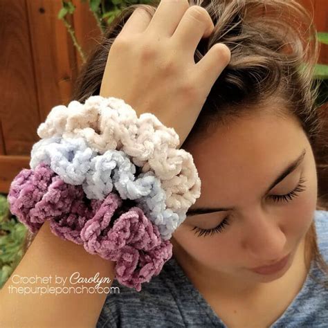 Crochet Squishy Scrunchie Pattern Weave Crochet