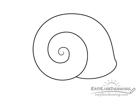 Snail Shell Outline