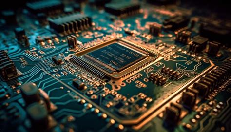Premium Ai Image Complexity Of Computer Chip Circuit Board Scene Generated By Ai
