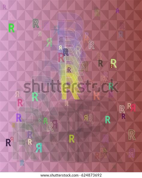 Alphabet R Pattern Idea Stock Vector Royalty Free 624873692