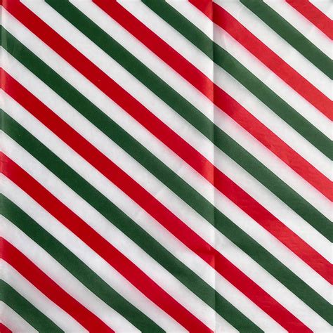 Red And Green Striped Wrapping Paper 20 X 20 Better