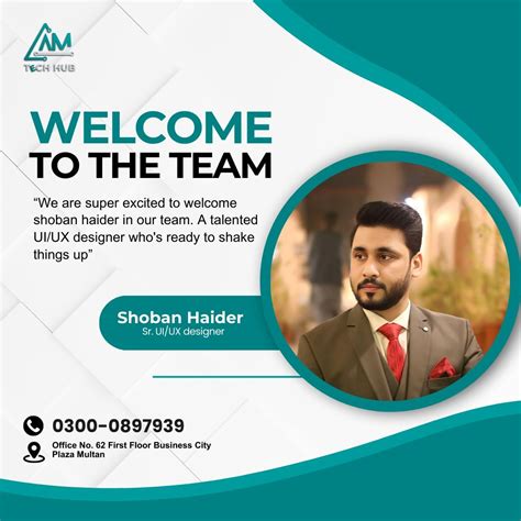 Thrilled To Have Shoban Haider On Board As Our New Uiux Designer Can
