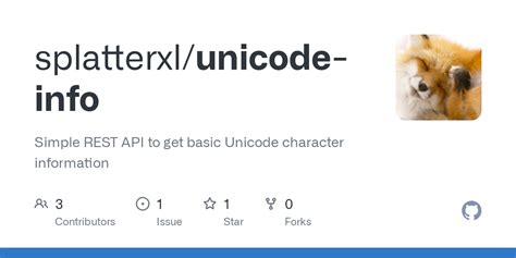Github Splatterxlunicode Info Simple Rest Api To Get Basic Unicode