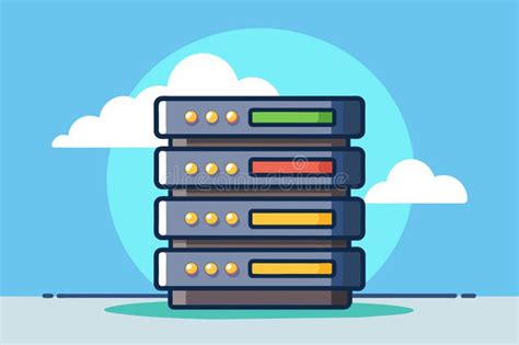 A Visual Representation Of A Server Stack Displaying Colored Status