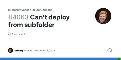 Cant Deploy From Subfolder · Issue 4063 · Microsoftvscode