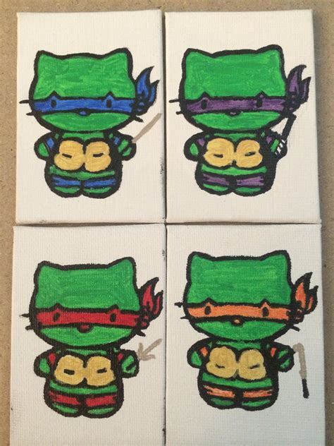 Tmnt Hello Kitty By Blackdragon1290 On Deviantart