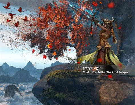 Devana Slavic Goddess Of The Hunt Ilustración De Stock Getty Images