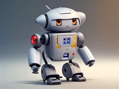Premium Ai Image Small Robot Assistant Full Length