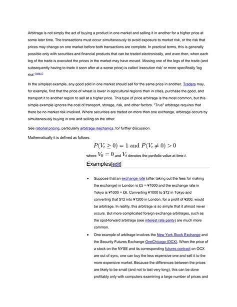 Arbitrage Pricing Theory Docx