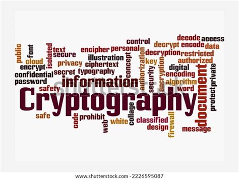 Word Cloud Cryptography Concept Isolated On Stock Illustration 2226595087 Shutterstock