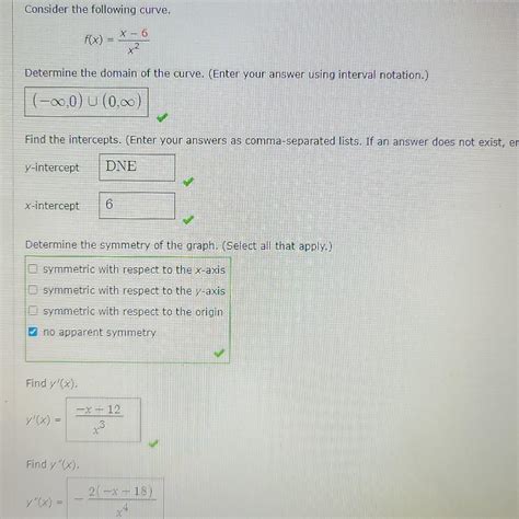 Solved Consider The Following Curve Determine The Domain Of Chegg
