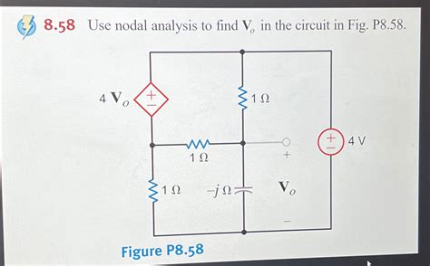 Solved 858 ﻿use Nodal Analysis To Find Vo ﻿in The Circuit