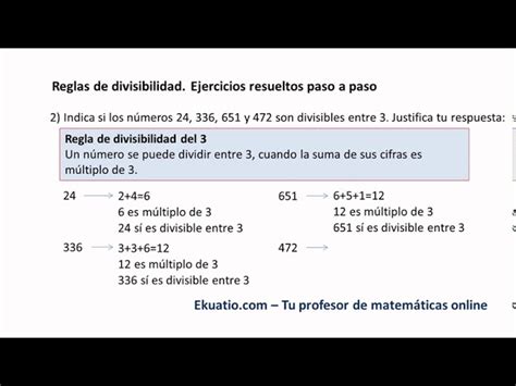 Divisibilidad De Con Ejemplos Y Ejercicios Resueltos 50 Off