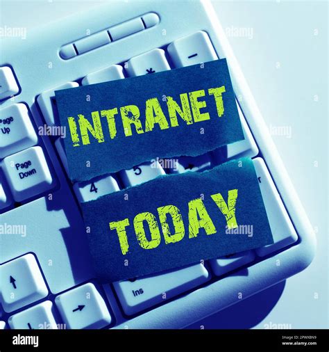 Sign Displaying Intranet Business Concept Local Or Restricted