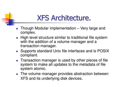 Ppt Xfs And Other Journaling File Systems Powerpoint Presentation