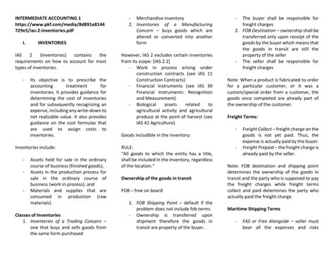 Ias 2 Inventories Accounting Standard Guide