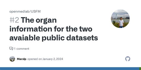 The Organ Information For The Two Avaiable Public Datasets Issue Openmedlab USFM GitHub