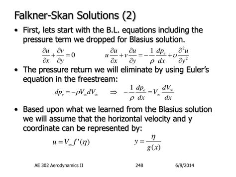 Ppt Falkner Skan Solutions Powerpoint Presentation Free Download