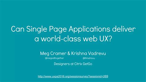 can single page applications deliver a world class web ux ppt