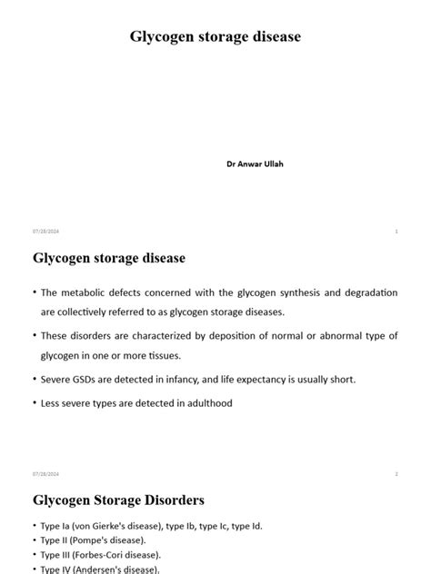 Glycogen Storage Disease Pdf Glycogen Diseases And Disorders