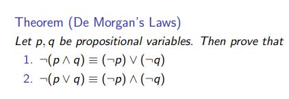Solved Theorem De Morgan S Laws Let P Q Be Propositional Chegg Com