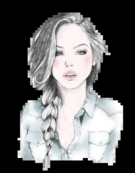 دانلود عکس نقاشی نیم رخ دختر با آبرنگ مخصوص پروفایل