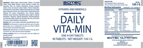 Витамины Scitec Nutrition Daily Vita-Min 90 таблеток (5999100031777 ...
