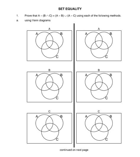 Solved SET EQUALITY Prove That A BrC S A B U A C Using Chegg Com