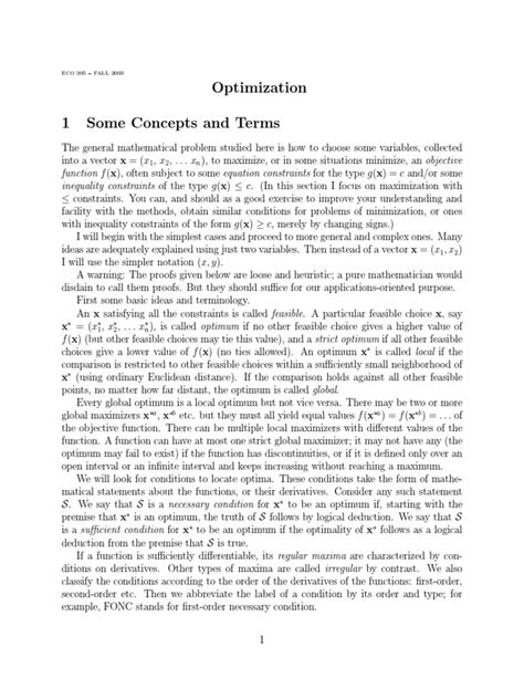 Optimization Pdf Pdf Maxima And Minima Mathematical Optimization