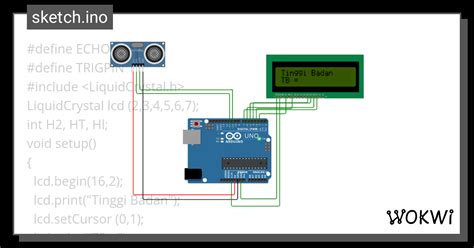 Sensor Ultrasonik Wokwi Esp32 Stm32 Arduino Simulator