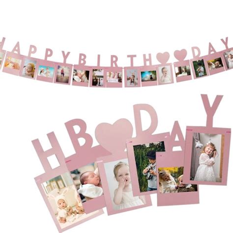 선물데이 생일포토가랜드 핑크 기념일 장식 촬영 소품 배너