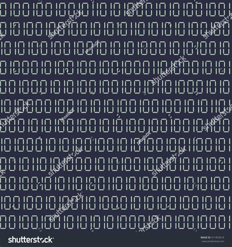 Detailed Illustration Seamless Binary Code Background Stock Vector Royalty Free 411453919