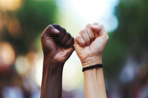 Premium Photo Unity And Anti Racism Black Lives Matter Symbol