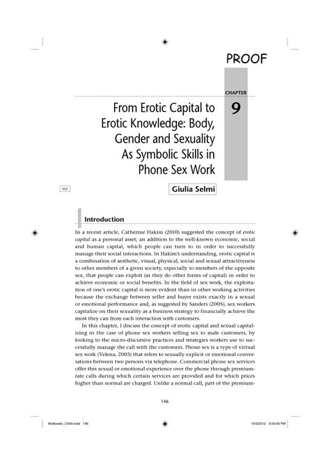 PDF From Erotic Capital To Erotic Knowledge Body Gender And