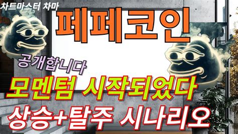 ㅁㅁ 모멘텀 시작되었다 이유와 시나리오 공개 페페코인 페페코인목표가 페페코인분석 Youtube