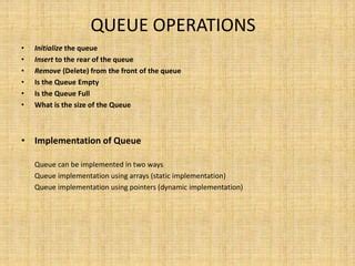Stack And Queue Power Point Presentation Data Structure And Algorithms Stack Queue LL Pptx