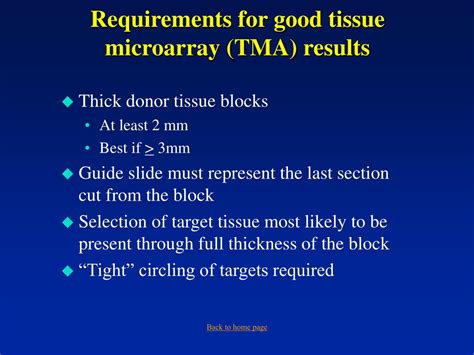 Ppt Requirements For Good Tissue Microarray Tma Results Powerpoint