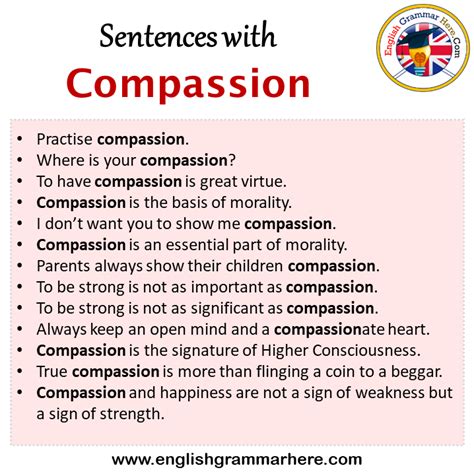 Sentences With Compassion Compassion In A Sentence In English