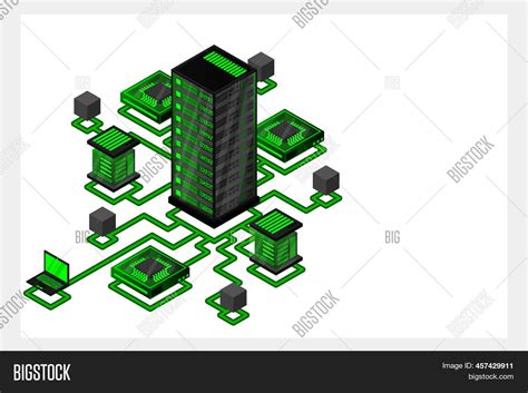 Concept Data Network Vector And Photo Free Trial Bigstock