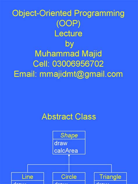 10th Oop Lecture 00 02 2023 Pdf