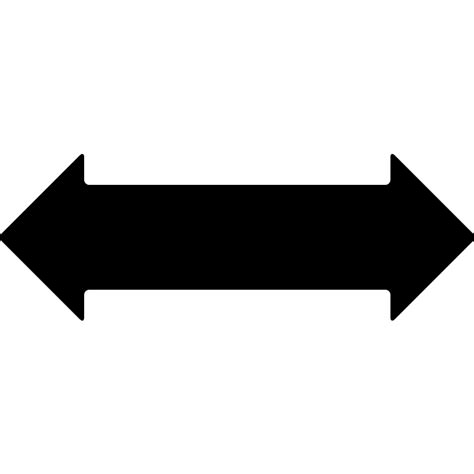 Double Horizontal Arrow Pointing Two Opposite Directions To Left And