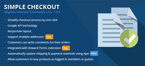 Simple Checkout Magento Extension Magebuzz Simple Checkout Magento