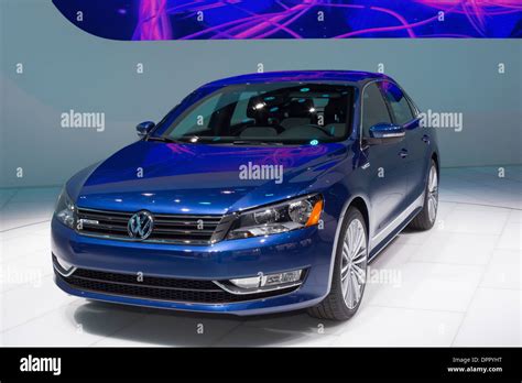 The Volkswagen Passat Bluemotion Concept Car On Display At The North